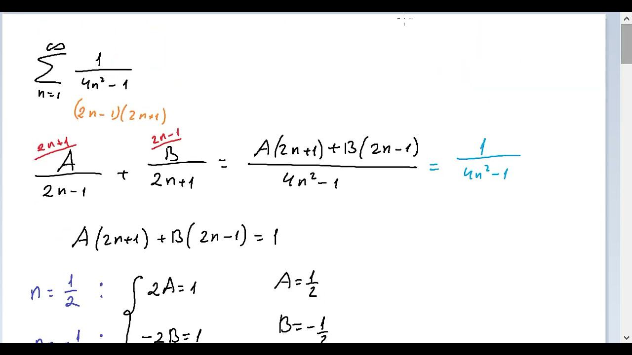 Нахождение суммы ряда (часть 1)