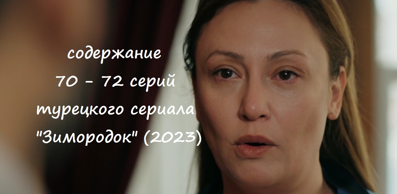 Содержание 70, 71 и 72 серии турецкого сериала "Зимородок" (РФ, 2023)