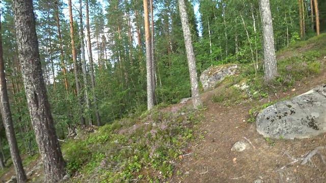 Невероятная красота Карельской природы.Восхождение на Рысью гору,с вершины которой видна Финляндия.