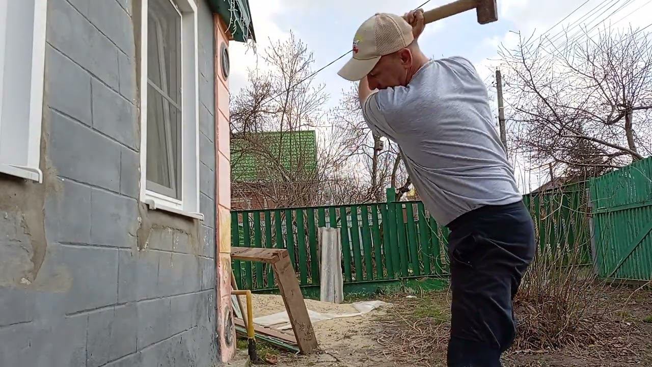 Проводка своими руками в саманном доме 14 серия (заземление)