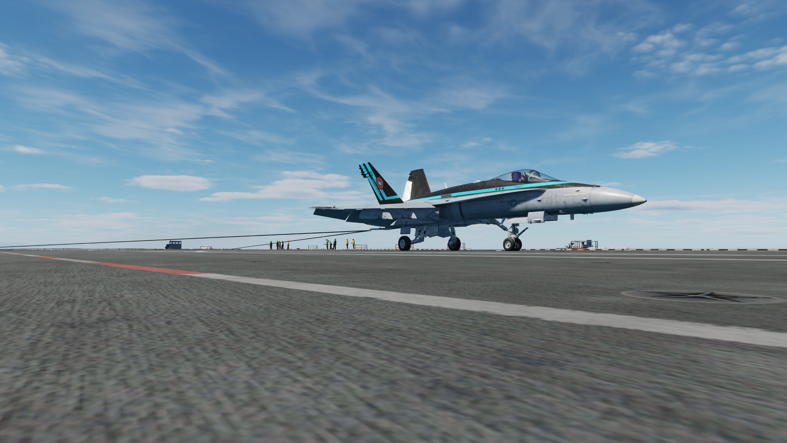 F/A-18C Hornet: посадка на авианосец по CASE1.