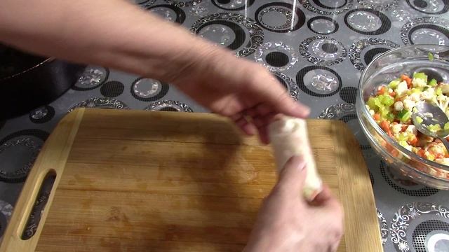 Диета № 5. Блинчики из рисовой бумаги с лангустинами и овощами