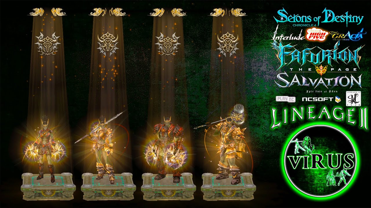 New NPC Hero MOrc & FOrc with Effects and Logo. LINEAGE II. C4-Gracia ◄√i®uS►