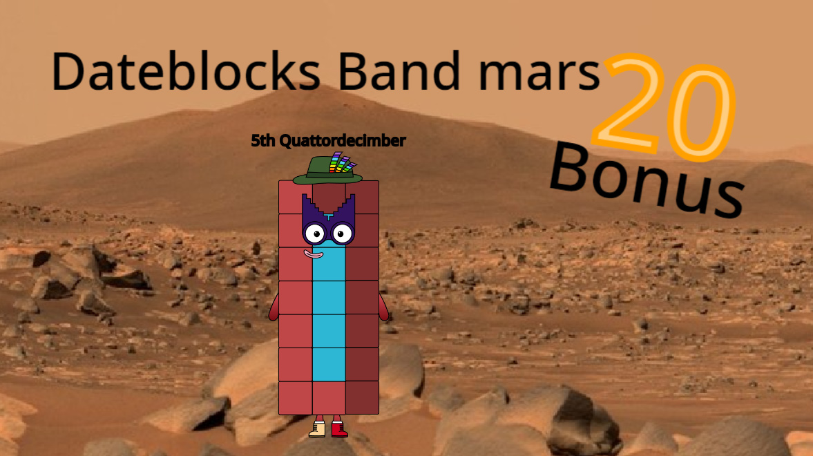 Dateblocks band mars 20 + BONUS