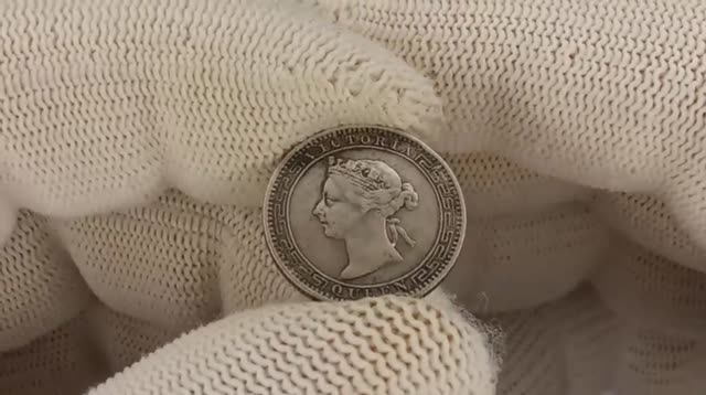 Цейлон 25 центов, 1893 года.