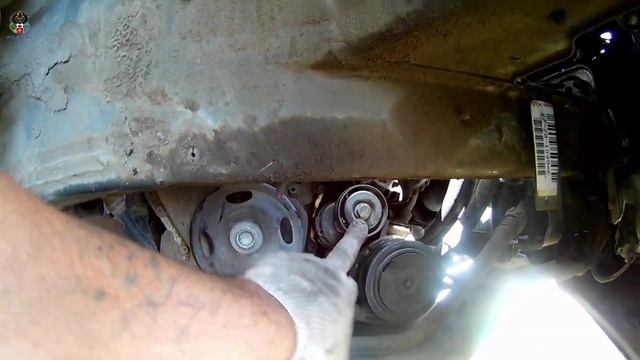 Установка поликлинового ремня и роликов VW TIGUAN