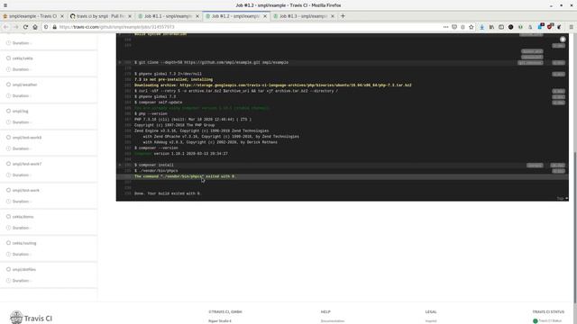 Интеграция travis-ci в ваш php проект (1080p)