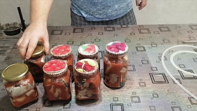 Вкуснейшая скумбрия в томате, приготовленная в автоклаве Вейн-42.