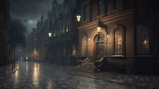 В дождливый день ступите на волшебную Викторианскую улицу - Безмятежный оазис среди шумного города
