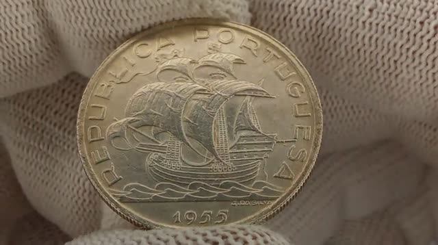 Португалия 10 эскудо, 1955 года.