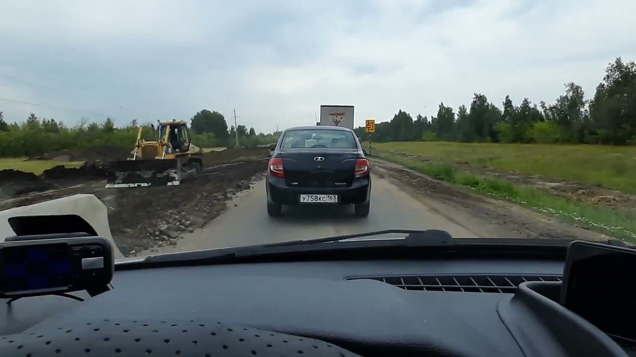 Пробки на трассе Ульяновск - Сызрань. 2021 год