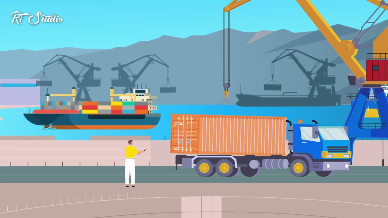 Видеоролик для услуг по таможенному оформлению грузов, 30сек