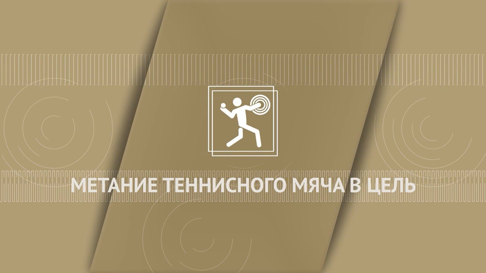 Метание теннисного мяча в цель