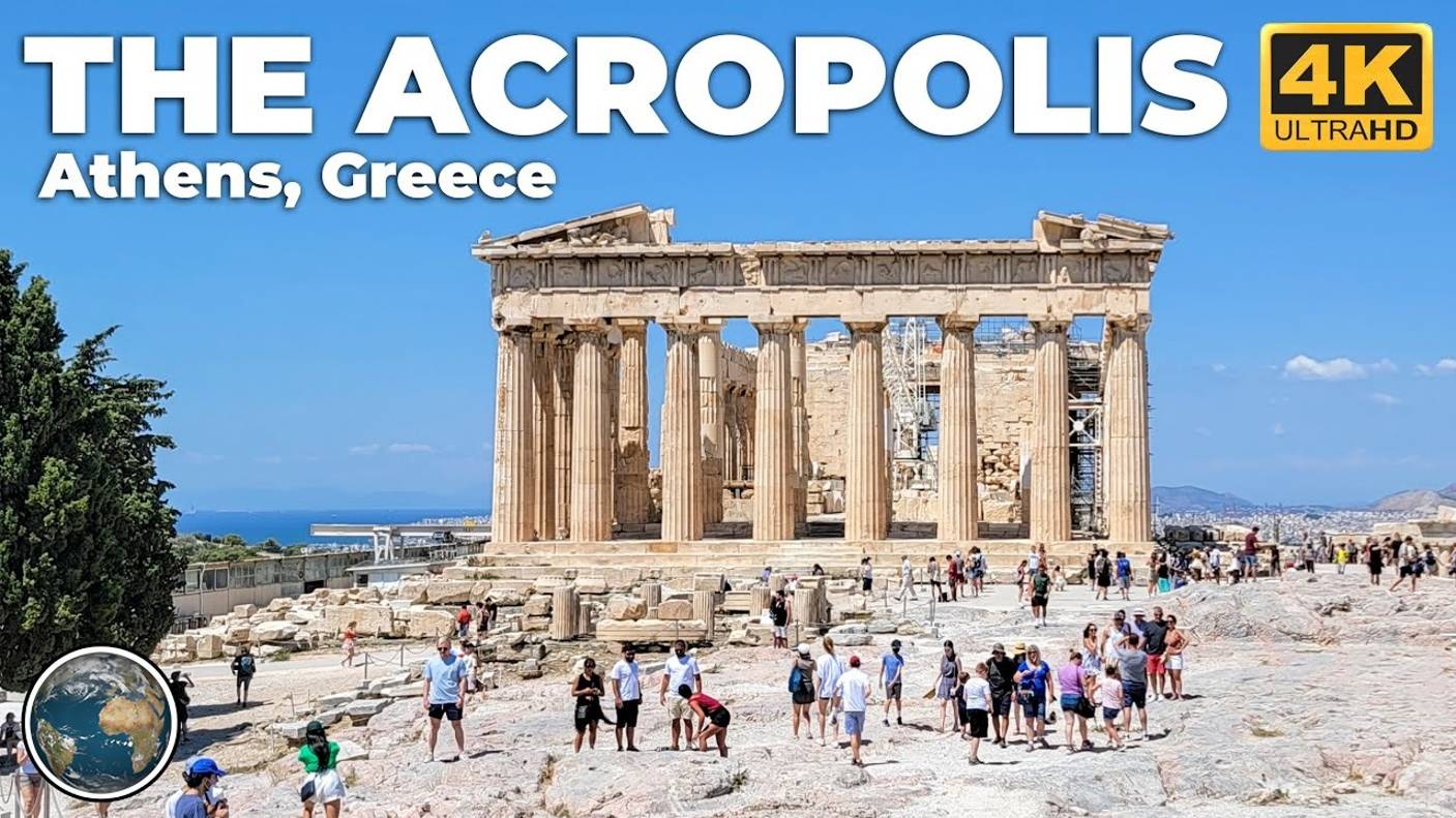 Акрополь и Парфенон — Пеший Тур по Афинам 4K