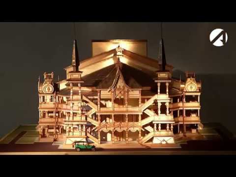 Фрагмент новостной передачи телеканала "Астрахань 24" о создании макета Летнего театра.