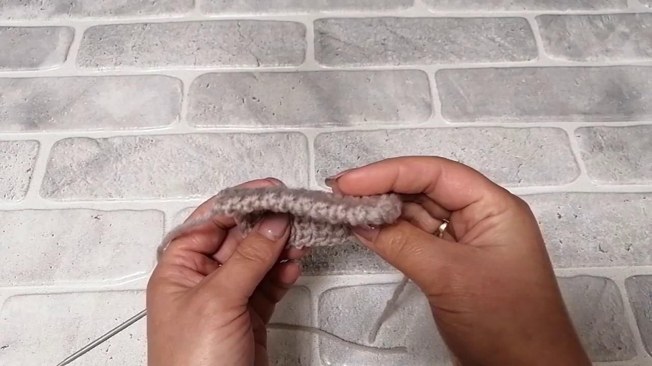 Закрытие резинки 1х1 иглой для планок и низа изделий