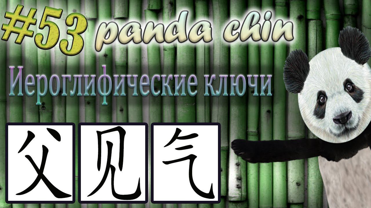 Урок 53. Ключи китайских иероглифов: 父 (отец), 见 (видеть) и 气 (газ)