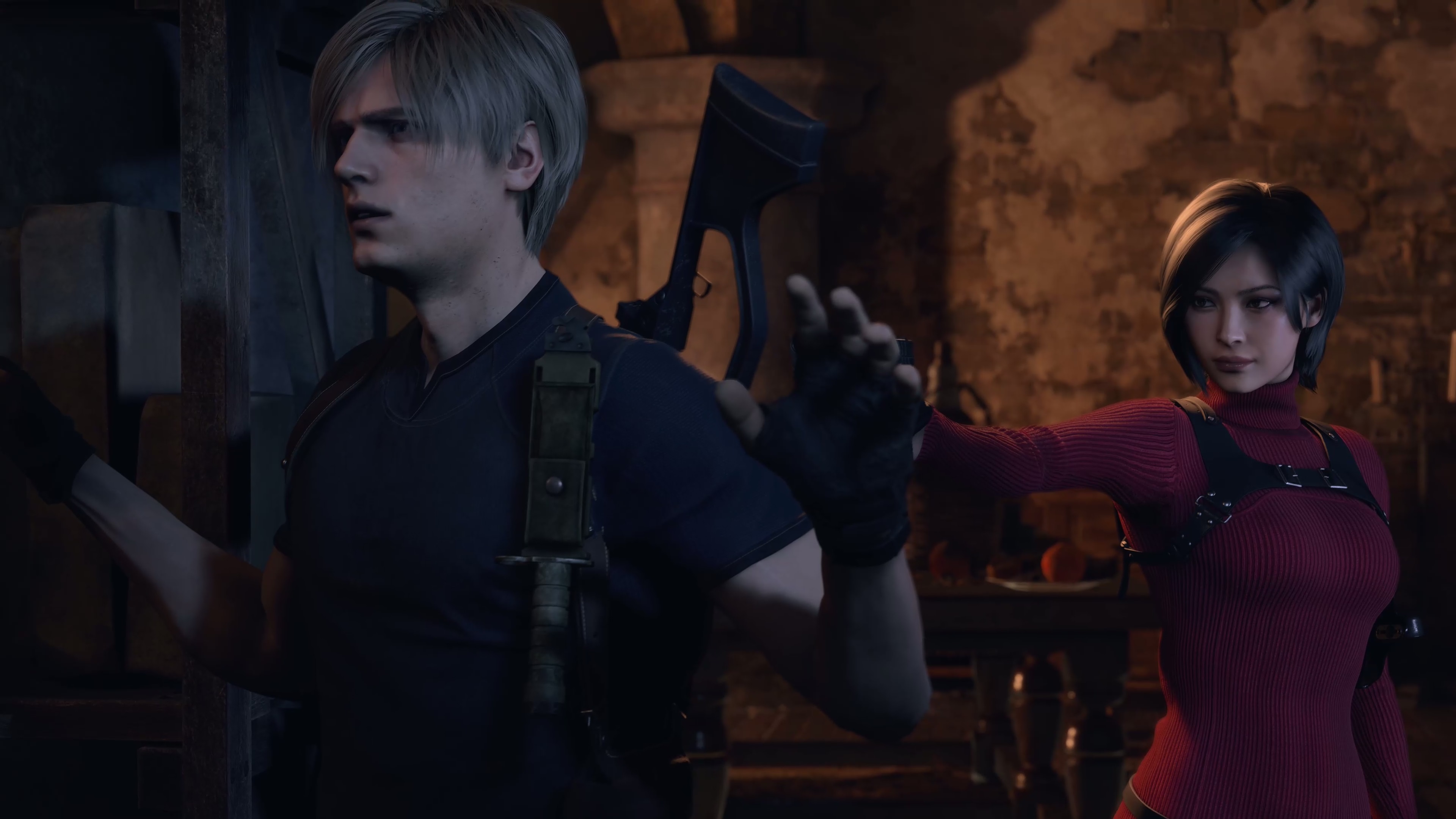 Resident Evil 4 Remake Part12. Встреча Леона и Ады. Битва с Эль Гиганте. Леон и Эшли снова вместе.