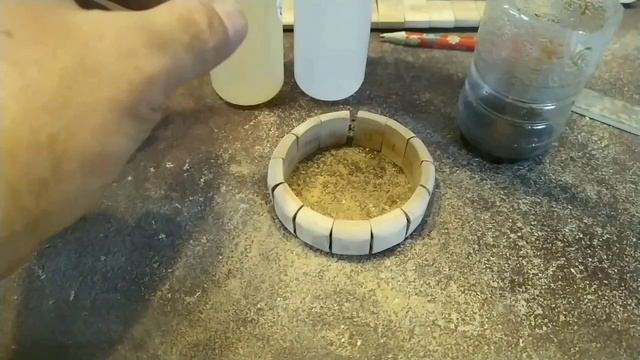 Проект браслет (Лох остролистый), продолжение. Подготовка к пропитки полимерным составом. #браслет