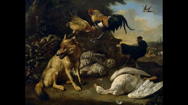 Лисица с уткой. Каменев Л. Л.