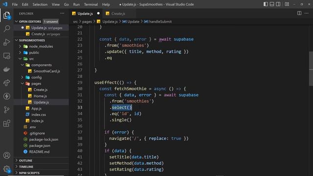 Учебник Supabase #6 — Обновление записей