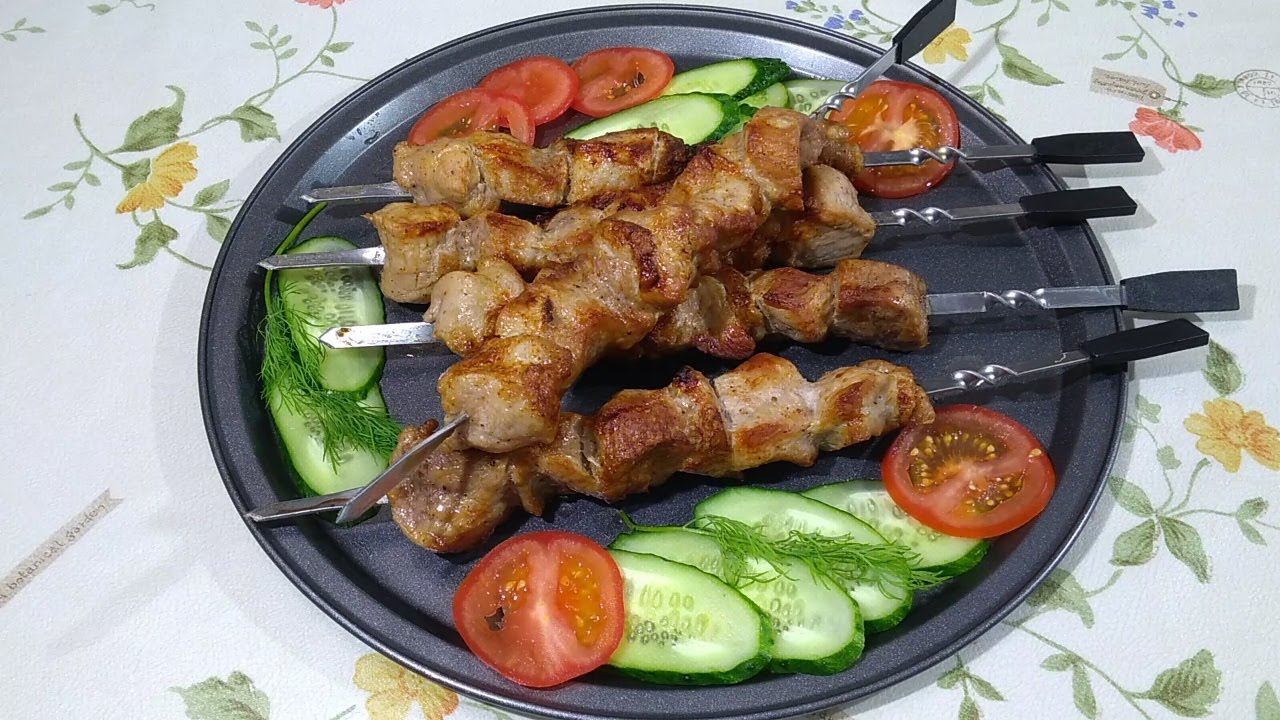 Шашлык дома . Готовим в электро шашлычнице.