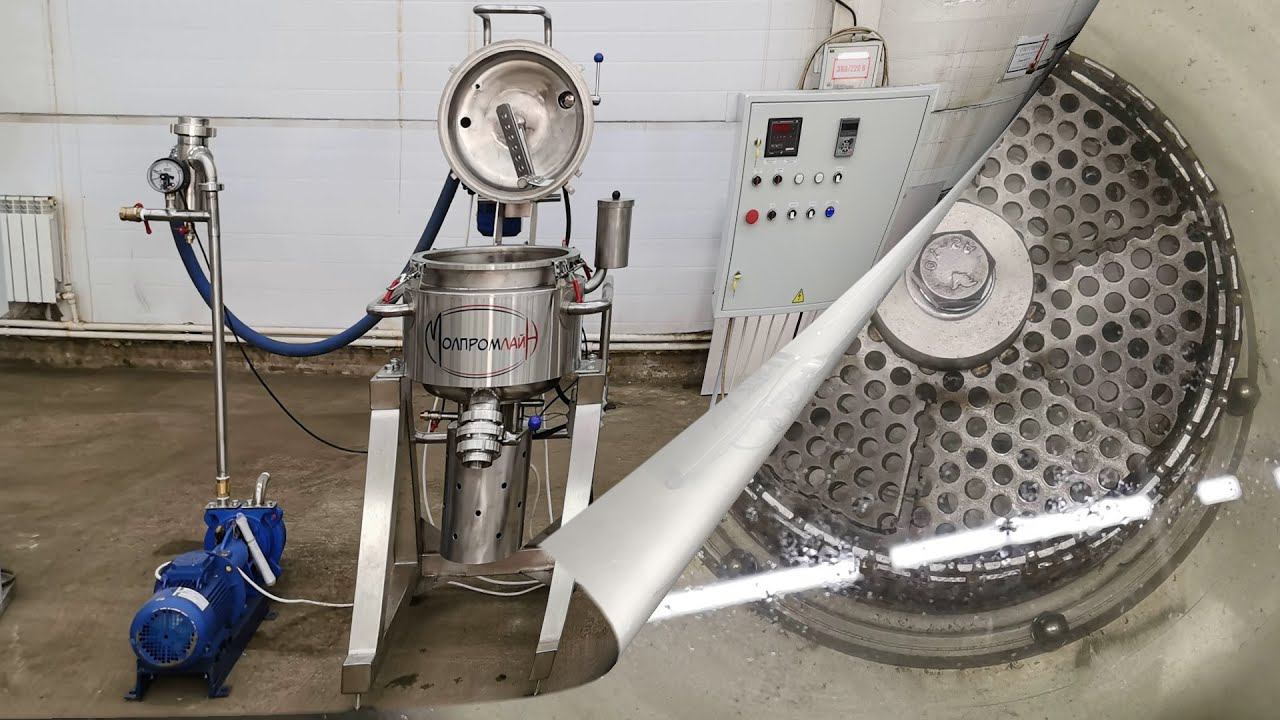 Установки гомогенизирующие  УГ-УГМ 30 и 100 - быстрое видео