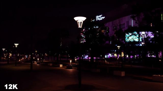 Ночная езда на велосипеде в Одайба, Токио, Япония 4K 60 fps Night cycling in Odaiba Tokyo Japan.webm