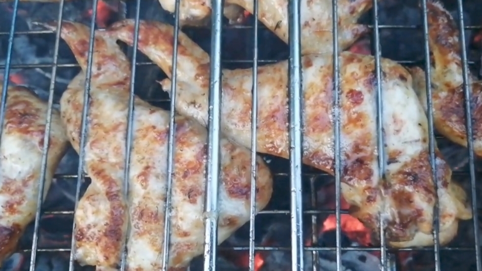 ВЕЧЕР. Крылышки на мангале.🔥🔥🔥
