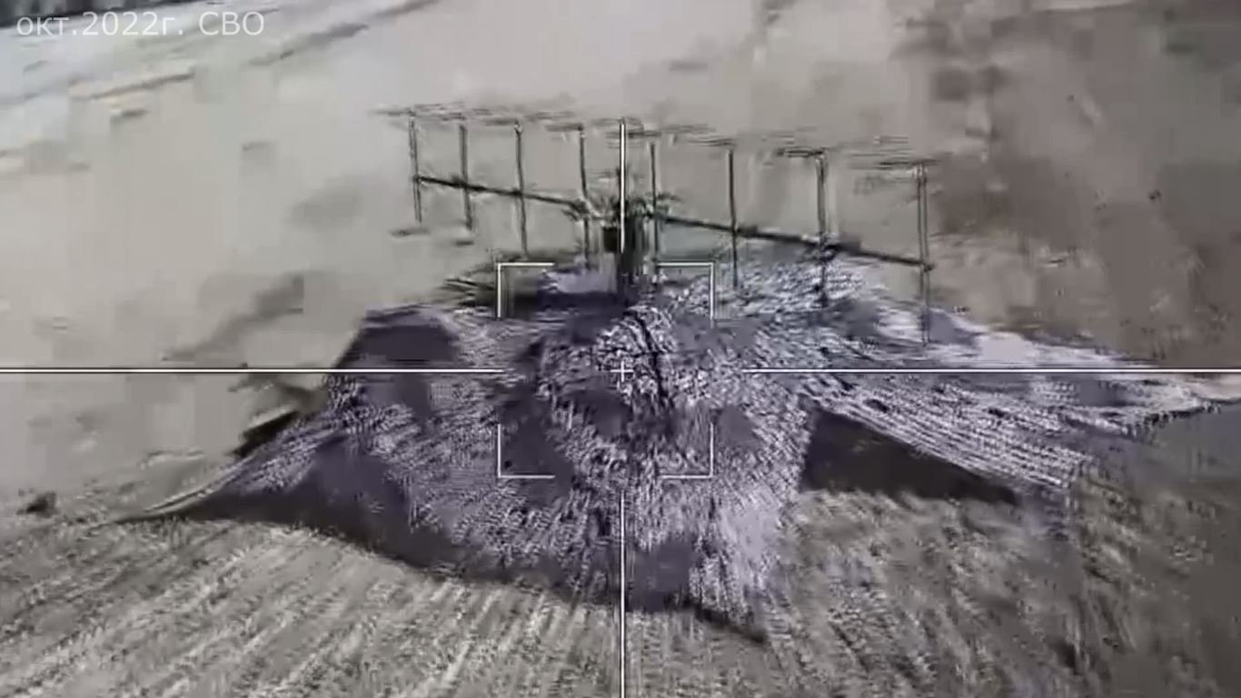 Удары российских БПЛА-камикадзе «Ланцет» по военной техники ВСУ. окт.2022г.