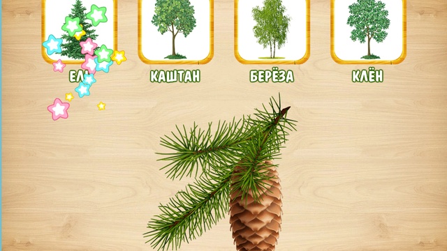 Учим какой лист с какого дерева. Развивающий мультик.