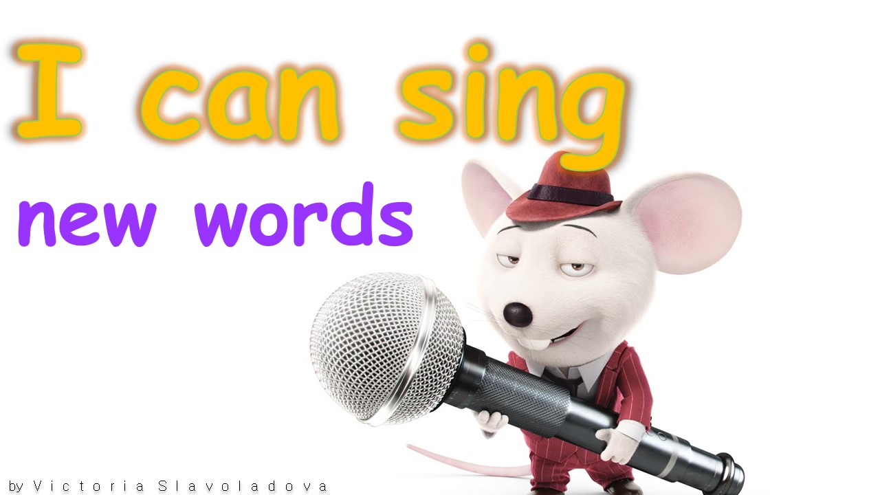 I can sing. Learning new words in English (actions)