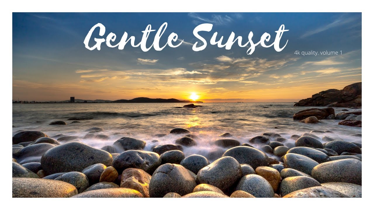 Нежный закат с лёгкой расслабляющей музыкой. Приятная спокойная музыка для учёбы, отдыха и сна.