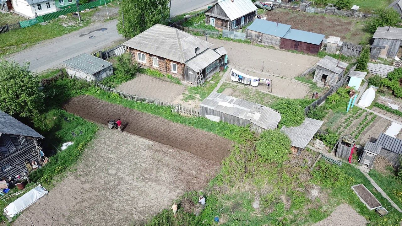 Весенняя вспашка огорода