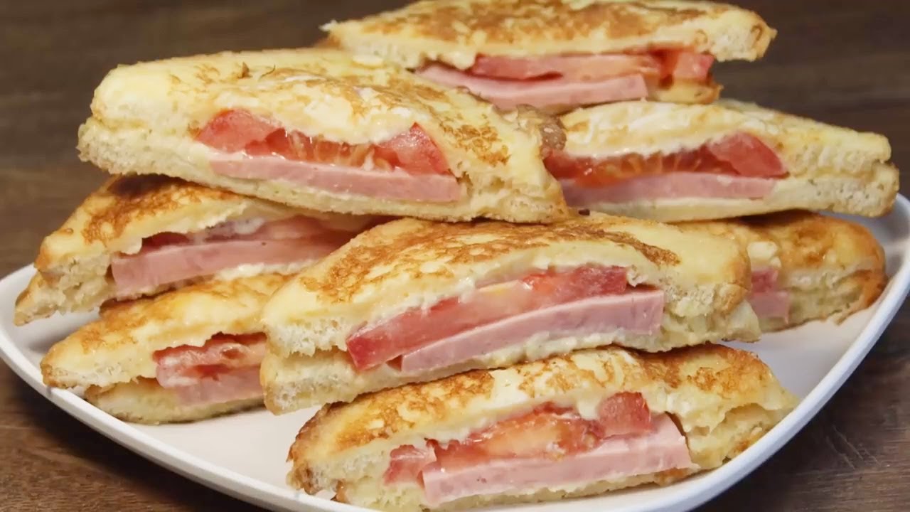 Сэндвичи на Завтрак _ Оригинальный вариант приготовления любимых всеми гренок.mp4