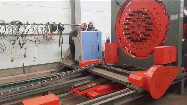 Станок для сварки каркасов буронабивных свай  TJK MACHINERY HLZ-1500G пусконаладка май 2020 Питер.