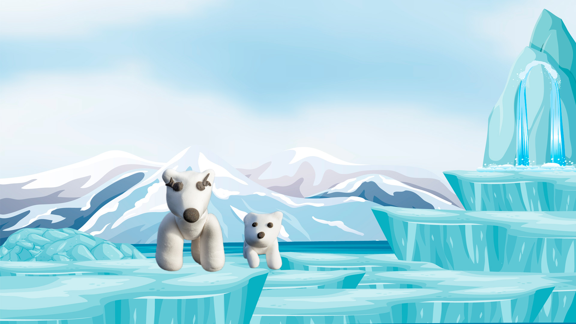 Как слепить из воздушного пластилина Умку и его маму