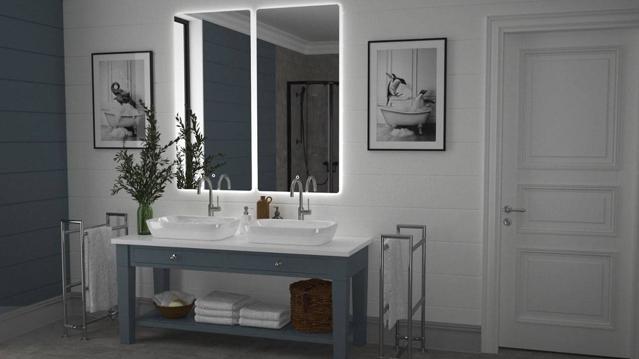 Профиль LUMINOR для подсветки зеркала