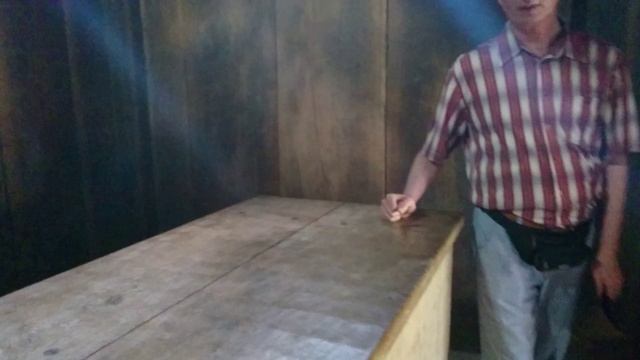 Реконструированная деревянная церковь викингов Хёрнинг, музей Мосгорд в Орхус, Дания. 2 июля 2021