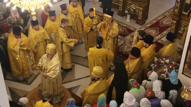 Освящение нового храма г.Чернушка совершил Митрополит Пермский и Кунгурский Мефо.mp4