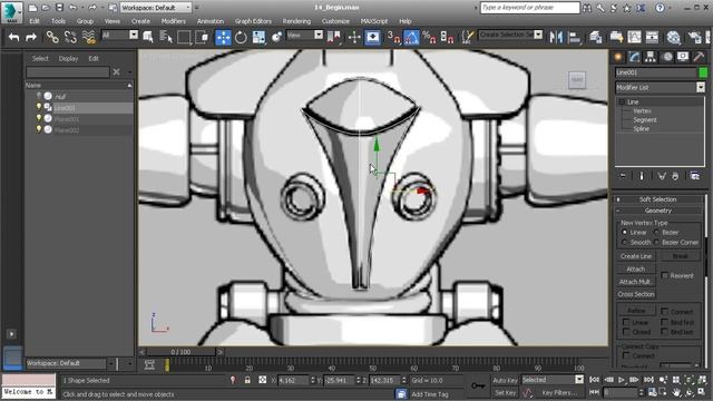 014. Завершение моделирования шлема
