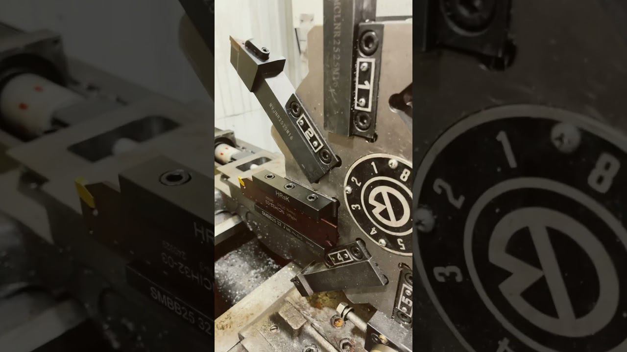 Тюнинг станка 1К62 ЧПУ испытания правильного отрезного резца #чпу #1к62 #cnc #linuxcnc
