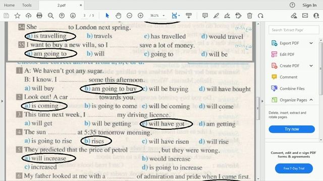 English Exercise 22