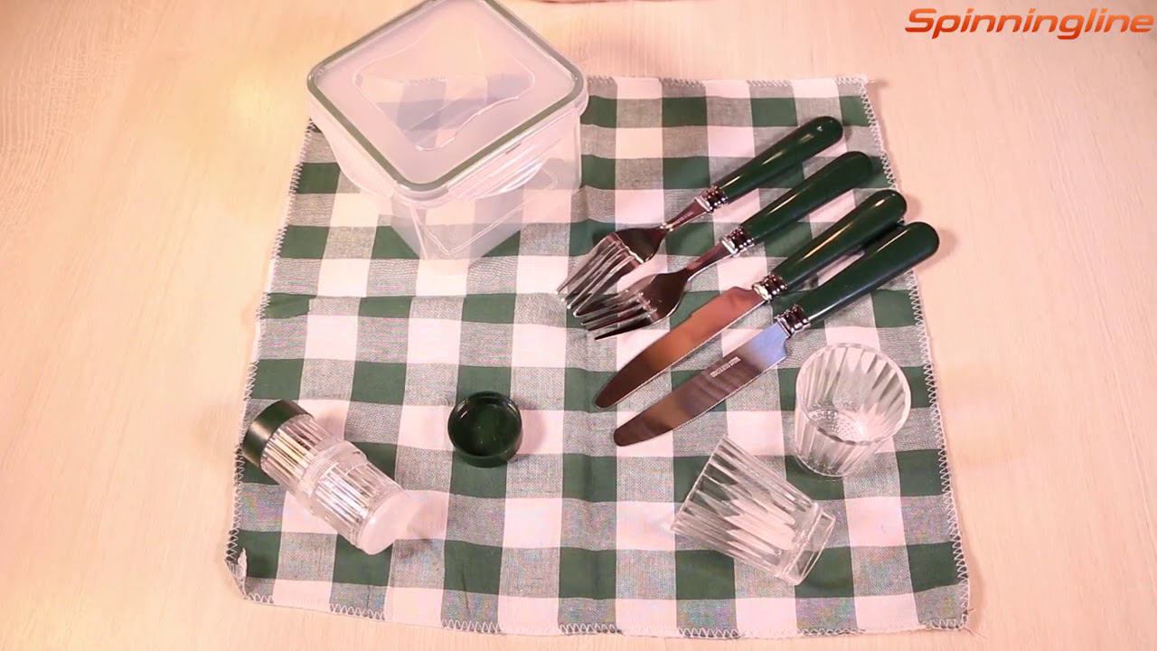 Комплект посуды (Рыболов), 22x15x28см