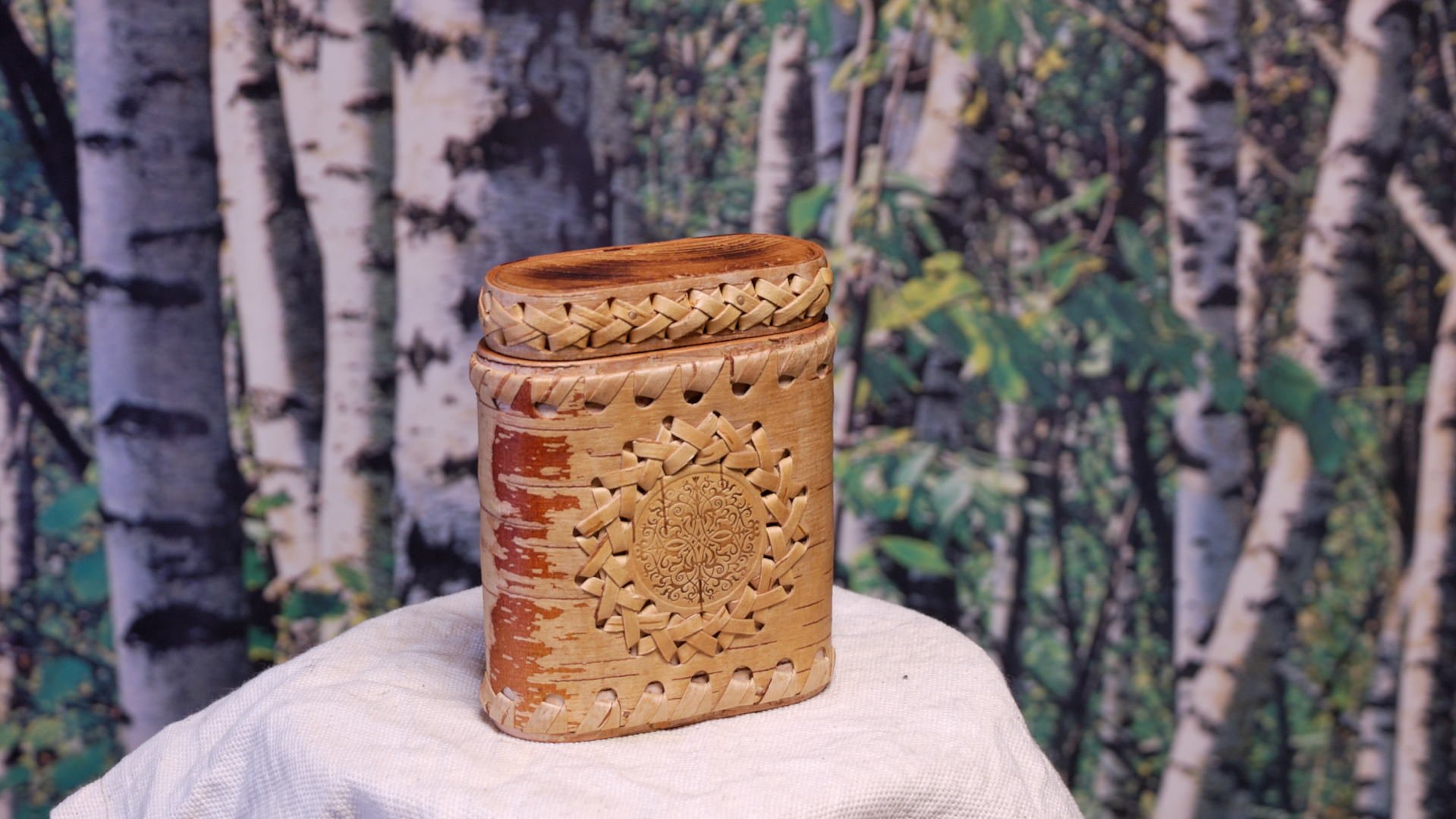 Табакерка из бересты своими руками.