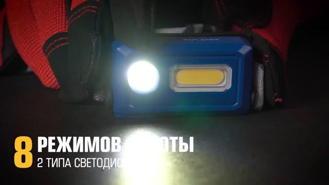 Фонарик налобный светодиодный со встроенным аккумулятором HL-6570