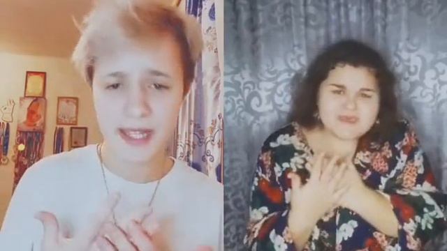 Сорокина Софья - Жестовая песня "Слава - Расскажи мне мама (дуэт от Есении)"