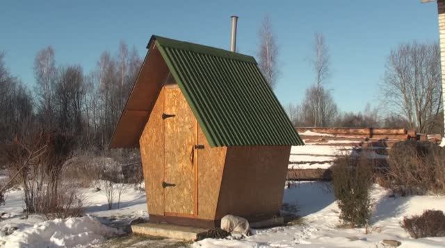 Дачный туалет Теремок из OSB сделанный своими руками. Более подробная реплика прошлого видео.