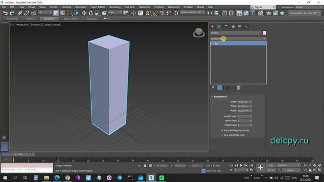 Twist modifier. 3D max.