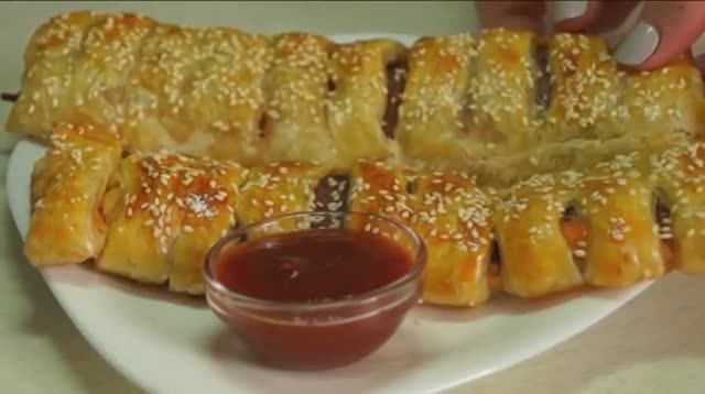 Вкусная закуска ПИЦЦА-РОЛЛ